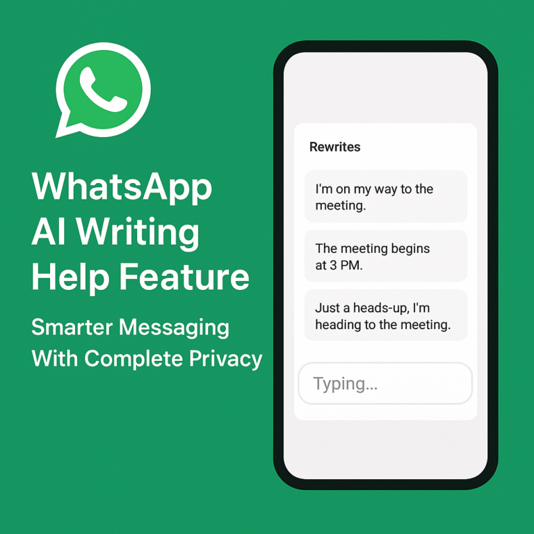 WhatsApp AI Writing Help: New Chat Style and Tone Feature 2025 - Cosmic ...
